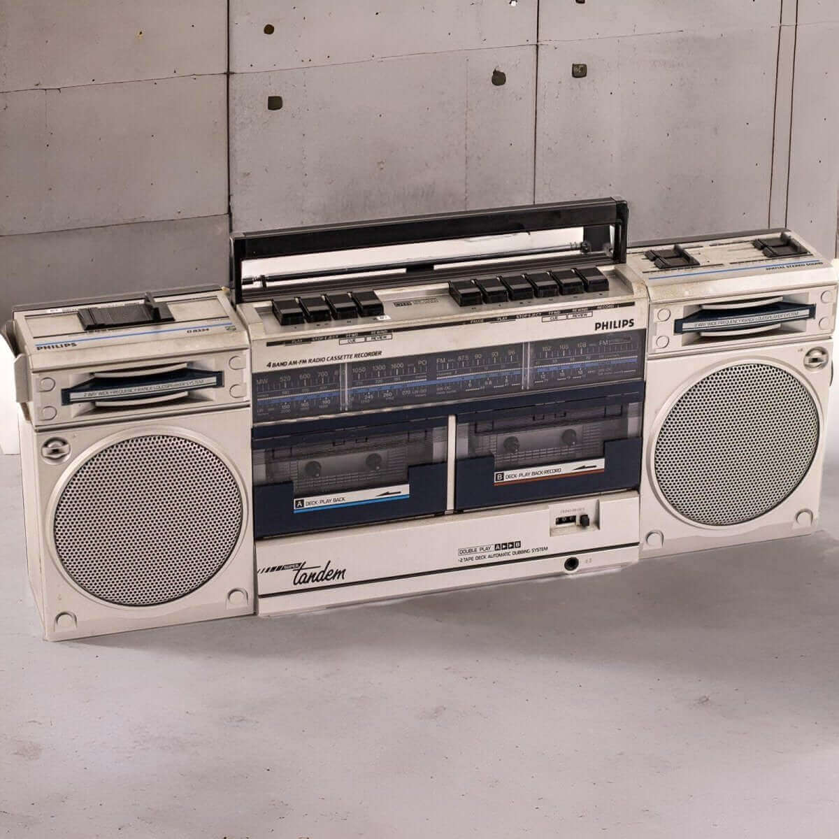 Superbe Boombox Bluetooth Philips Vintage 80’S – A.bsolument
